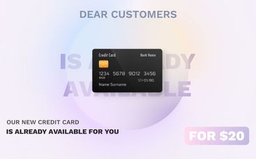 New Credit Card Release | Renderforest