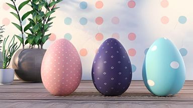 Adorable Easter Eggs Greeting (Text Version) | Renderforest