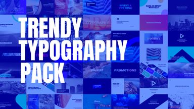 Trendy Typography Pack (Flexible Duration) | Renderforest