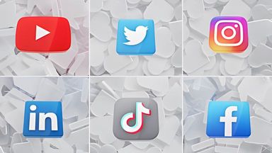 Social Icons Intro (Portrait Version) | Renderforest