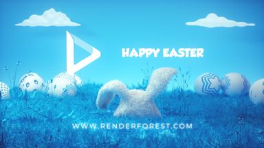 Realistic Easter Bunny Intro (Square | Logo) | Renderforest