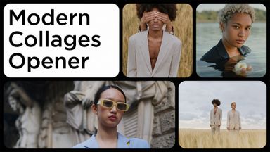 Modern Collages Opener (Square | 15 Seconds) | Renderforest