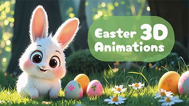 Easter 3D Animations (Square) | Renderforest