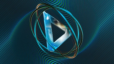 Логотип "Кружащиеся кольца" (Square) | Renderforest