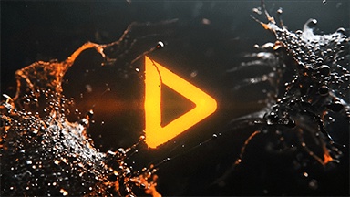 Fiery Liquid Splash Intro (Square) | Renderforest