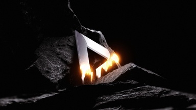 Stone-Base Fiery Intro (Square) | Renderforest