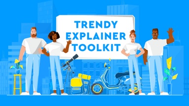 Modernes Erklärvideo Toolkit (Portrait) | Renderforest