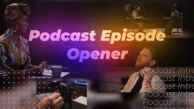 Podcast Episode Opener (Portrait) | Renderforest