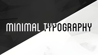 Minimal Typography (15 Seconds) | Renderforest